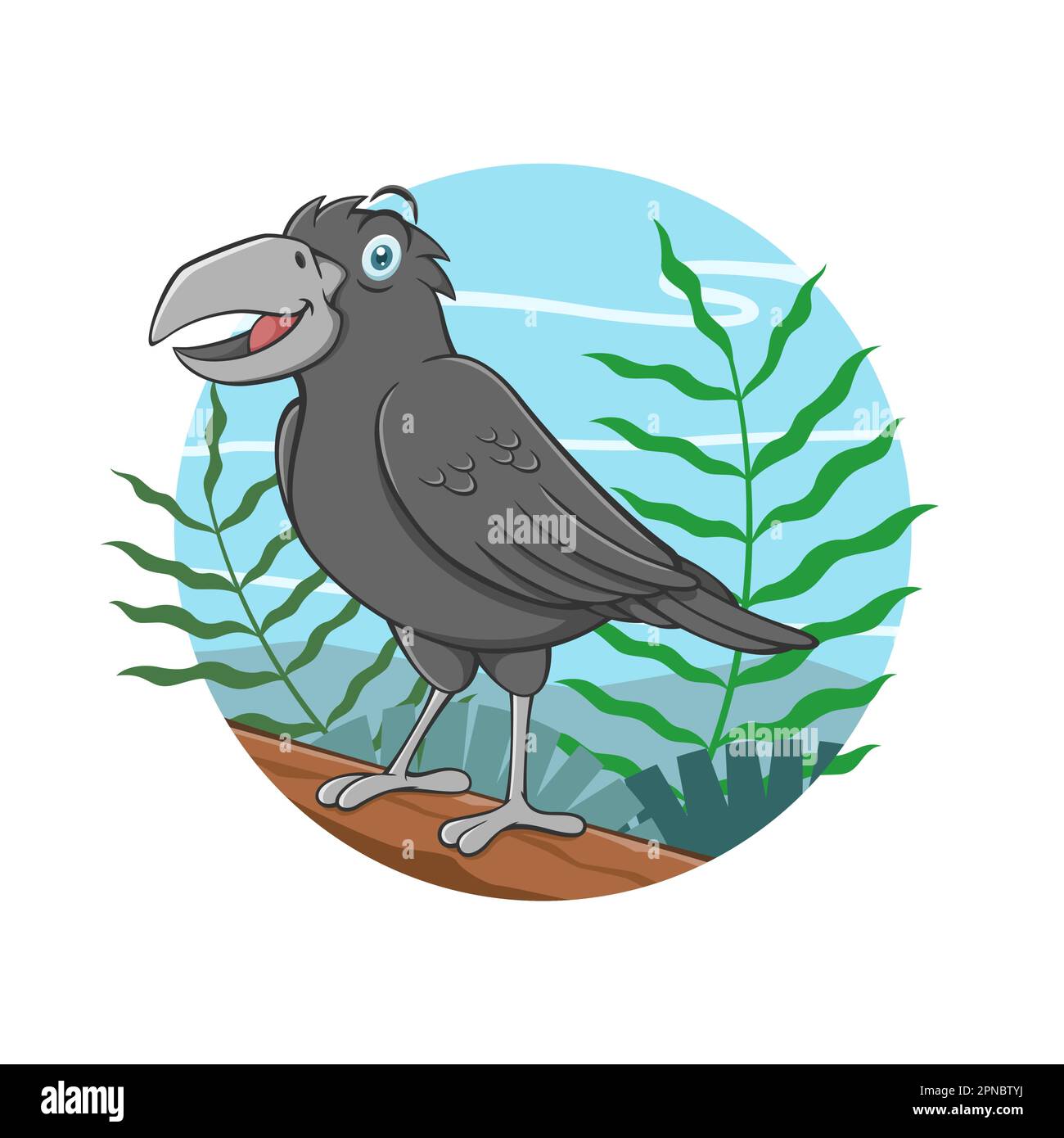 Cartoon crow hi-res stock photography and images - Alamy