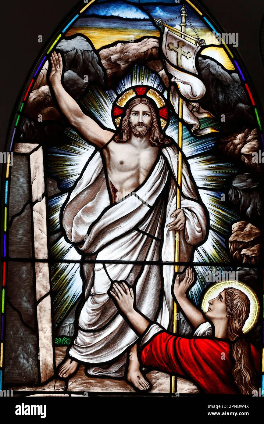 Risen Christ Stained Glass