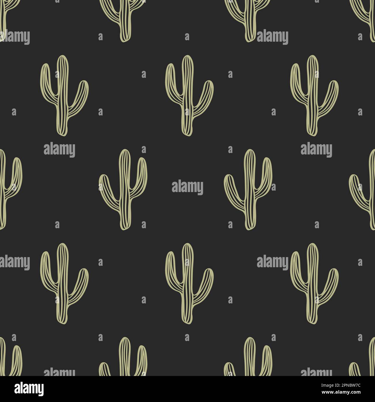 Cactus print Stock Vector Images - Alamy