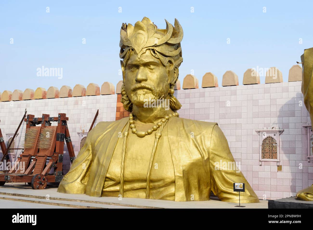 Bhallaladeva statue hi-res stock photography and images - Alamy