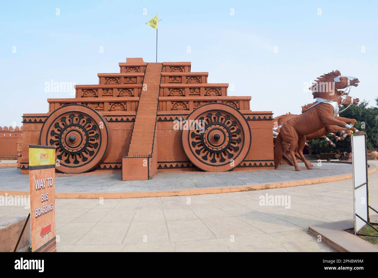 The Majestic Bahubali Set at Ramoji Film City in Hyderabad, India, is a ...