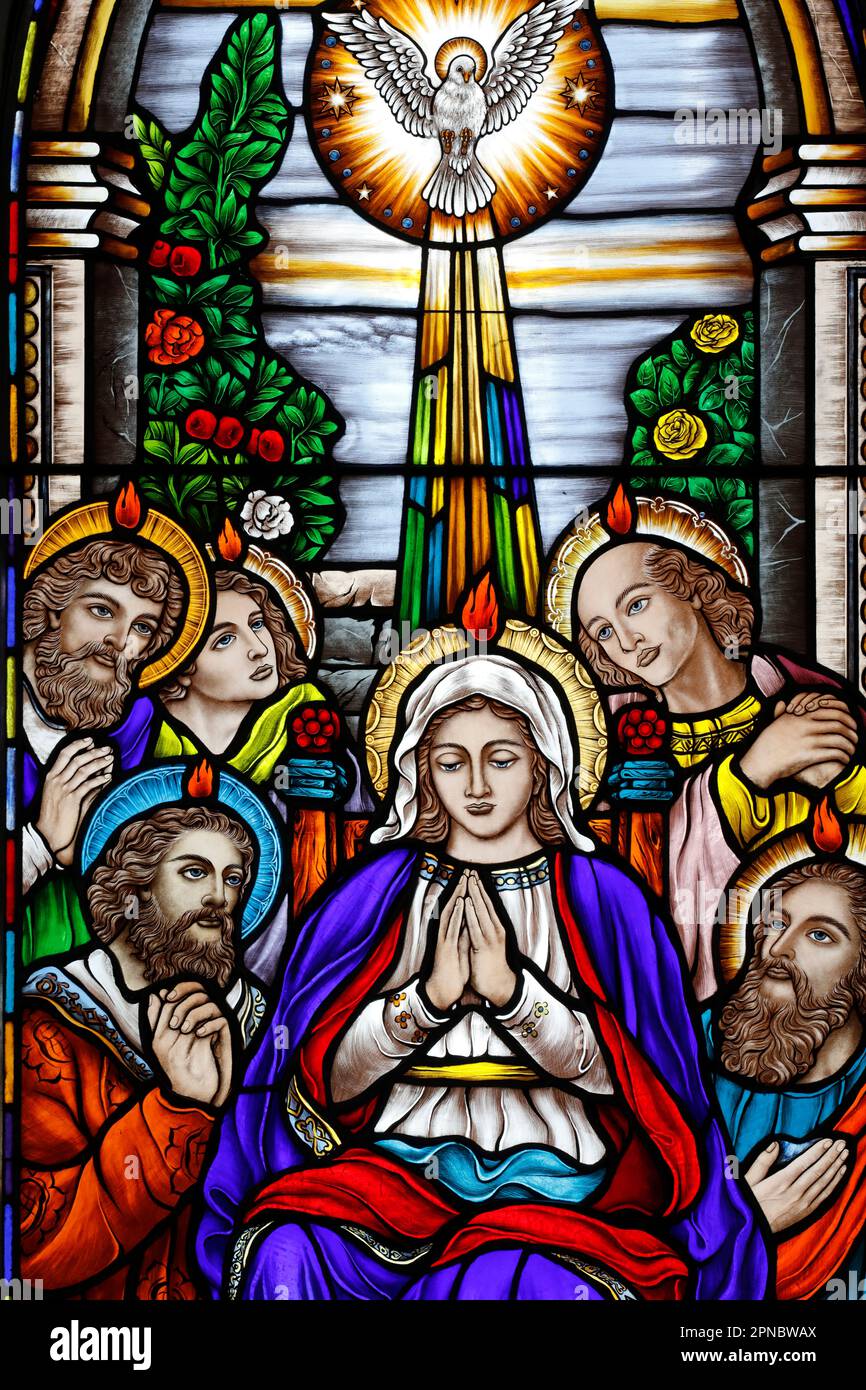Pentecost Stained Glass