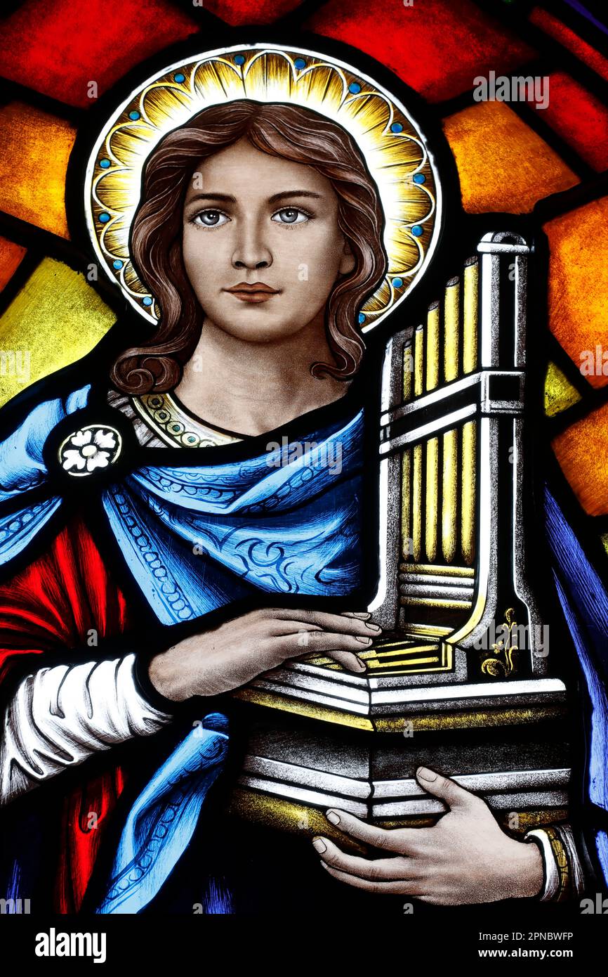 Song Vinh Church. Saint Cecilia is the patroness of music and musicians ...