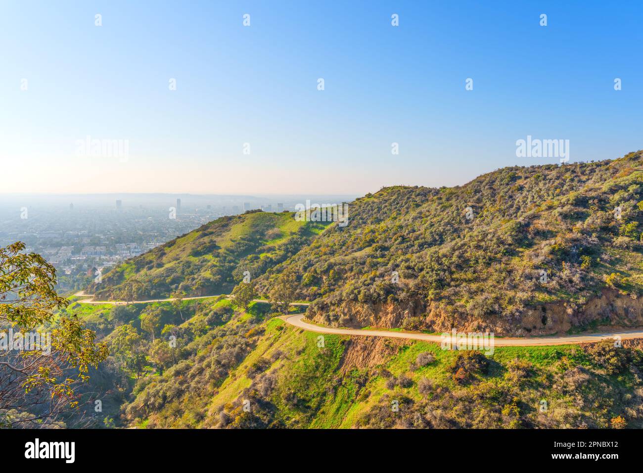 Stunning view of the Santa Monica Mountains and the city as seen from ...