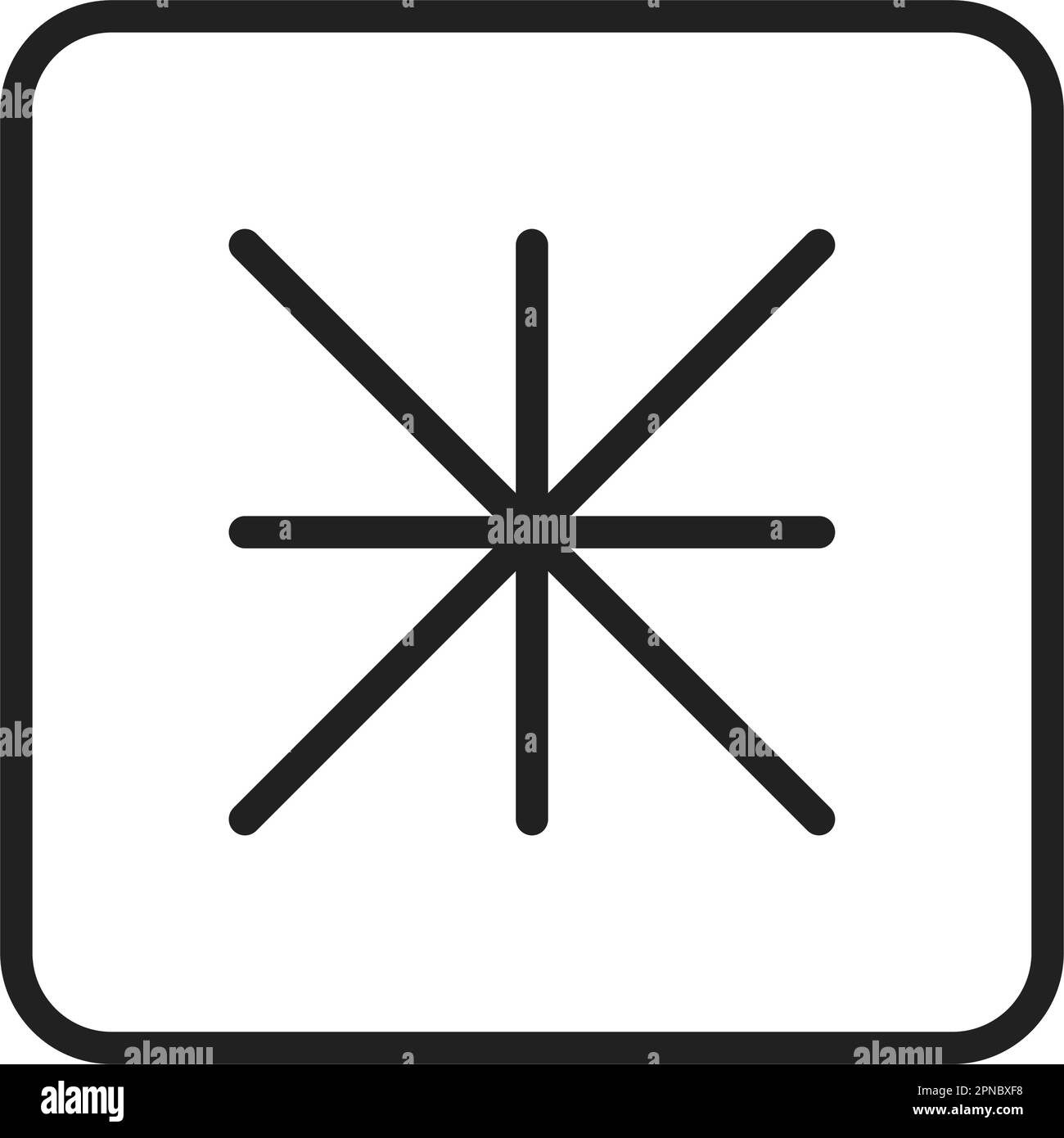 Keycap Asterisk icon vector image. Suitable for mobile apps, web apps and print media Stock ...