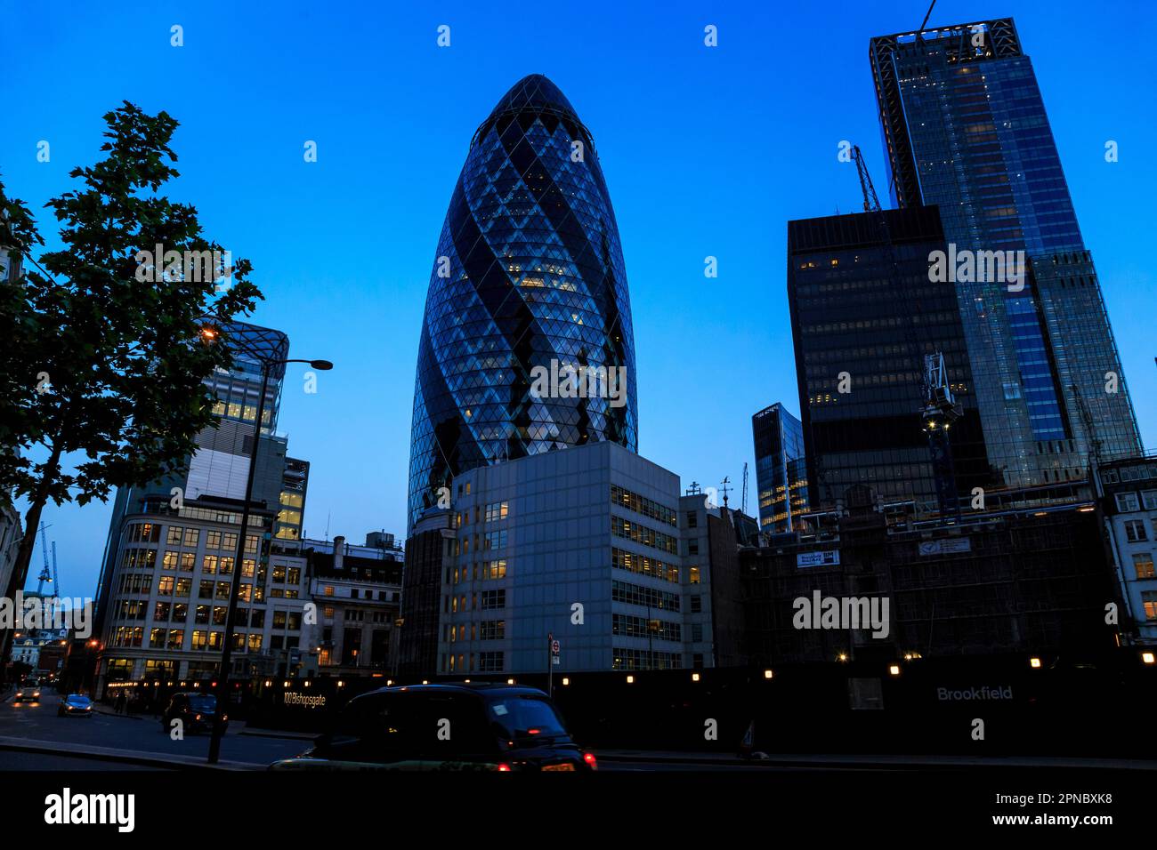 LONDON, GREAT BRITAIN - MAY 16, 2014: These are skyscrapers of the City ...