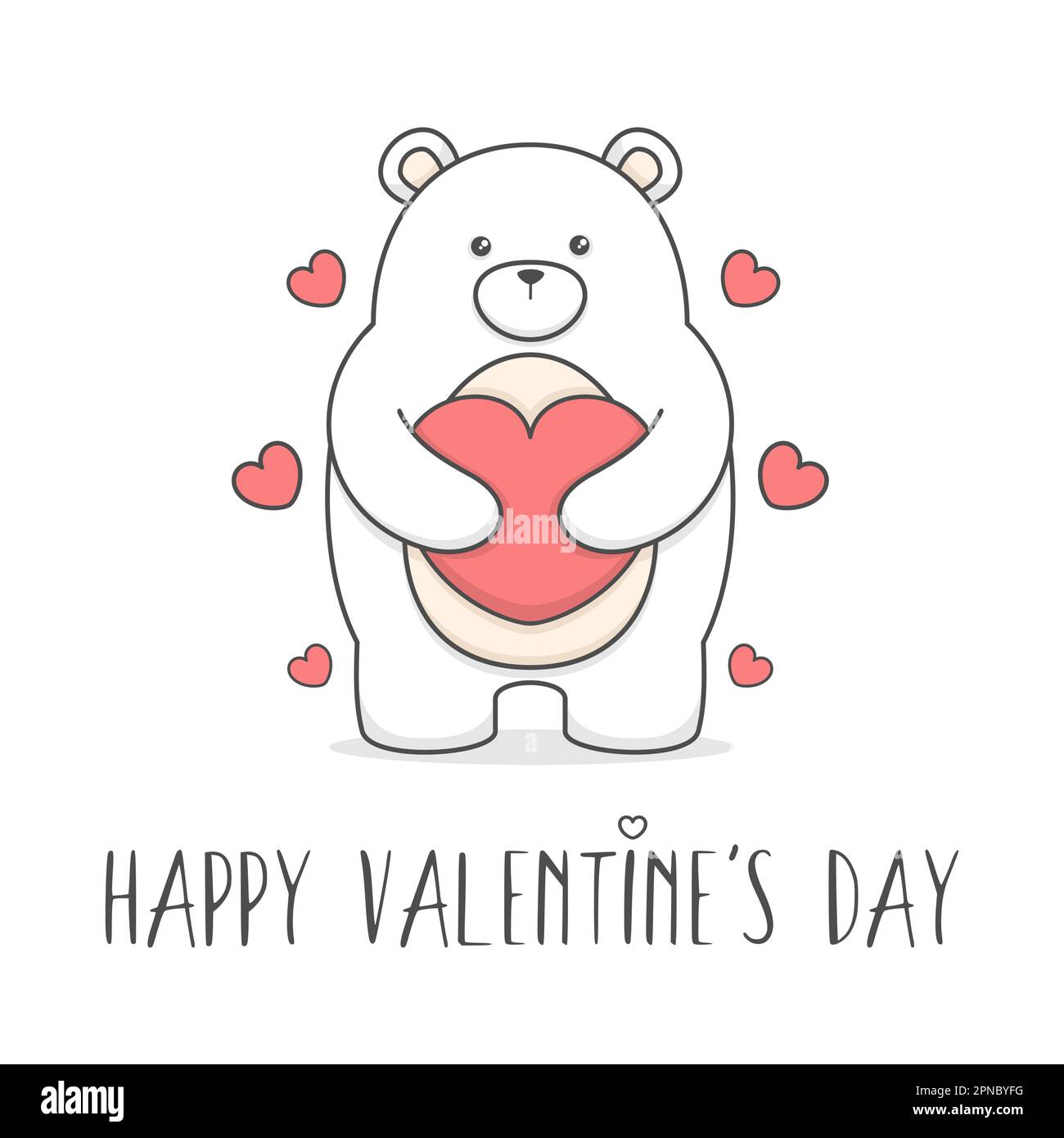 Cute lovely polar bear Stock Vector Images - Alamy