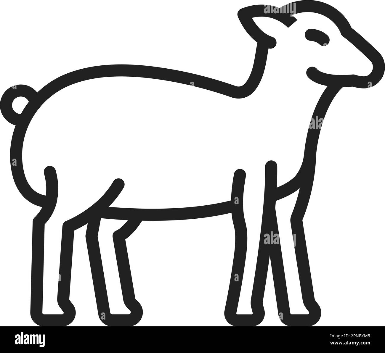 Lamb icon vector image. Suitable for mobile apps, web apps and print ...