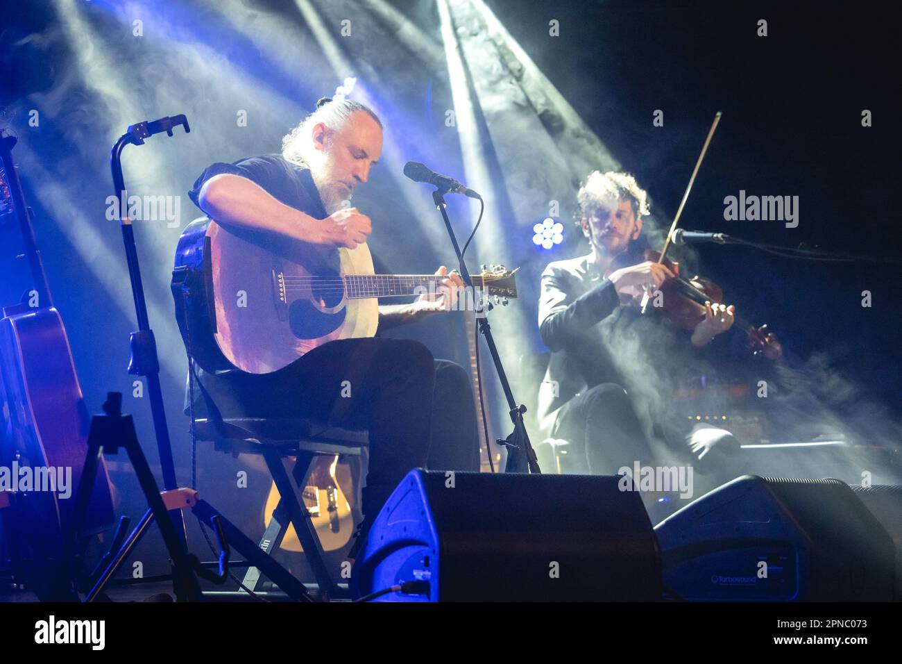 The British musician Fink (Fin Greenall) during the concert "Solo ...