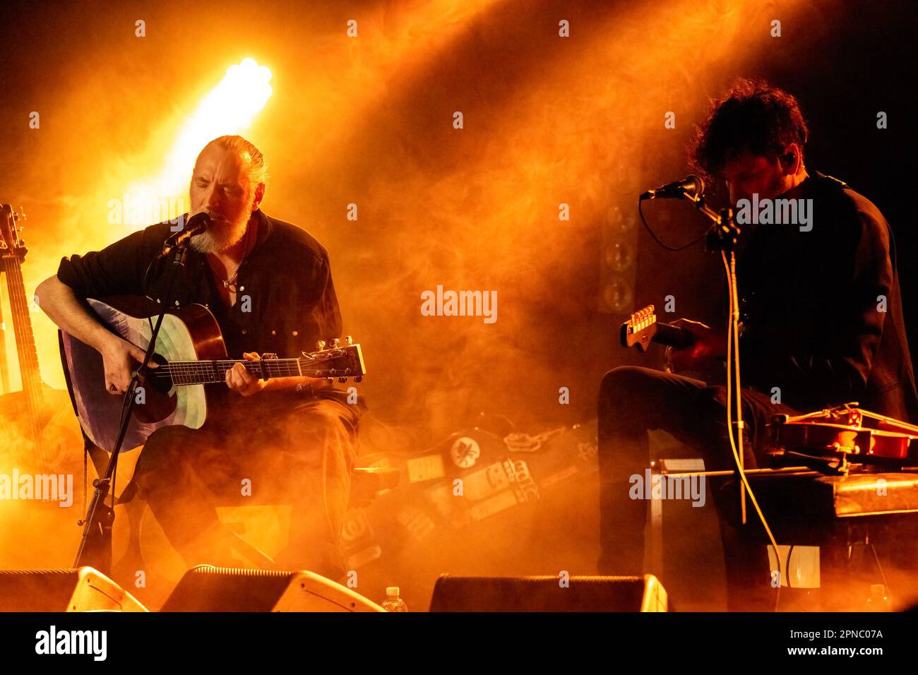 The British musician Fink (Fin Greenall) during the concert "Solo ...