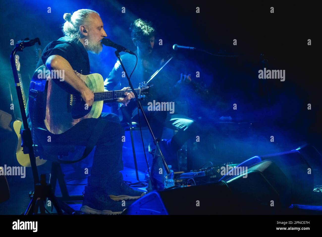 The British musician Fink (Fin Greenall) during the concert "Solo ...