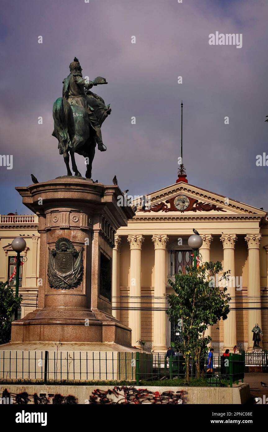 The Capitol, government building in San Salvador, El Salvador, Central ...