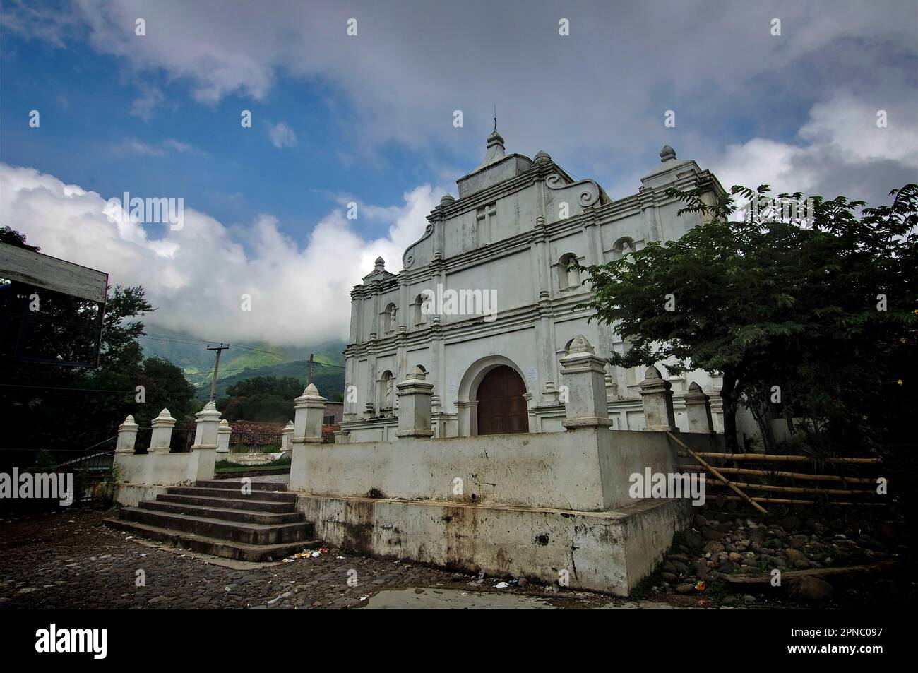Church of Santa Cruz de Roma in the colonial architecture village of ...