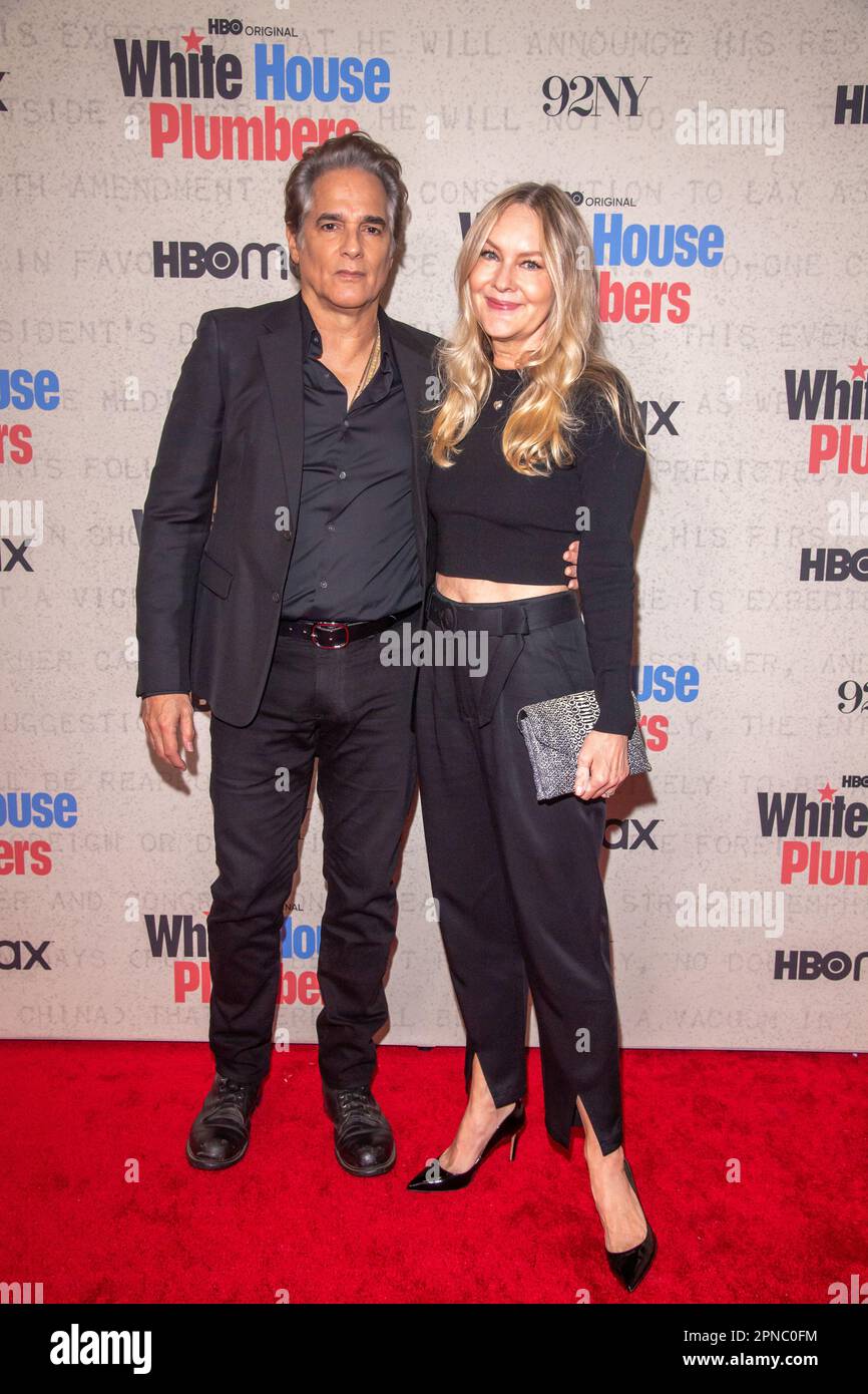 NEW YORK, NEW YORK - APRIL 17: Yul Vazquez and Linda Larkin attend HBO ...