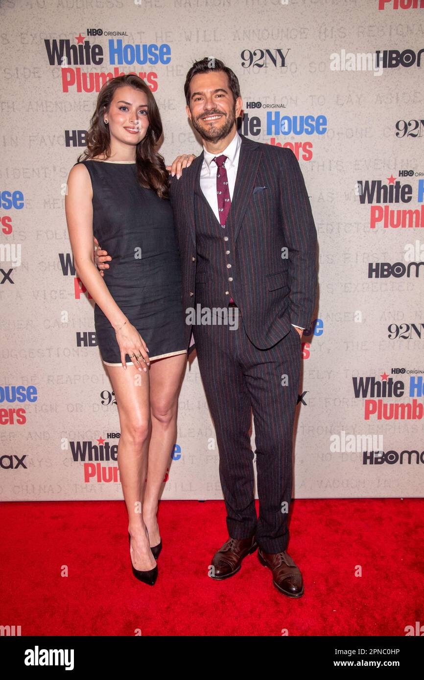 NEW YORK, NEW YORK - APRIL 17: Peter Huyck (R) attends HBO's "White ...