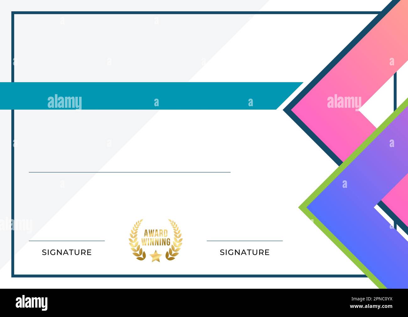 Certificate of appreciation editable template hi-res stock photography ...