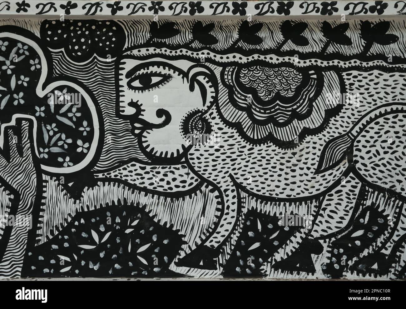 Wail art work on the eve of Pahela Boishakh (The Bangla New Year) by ...