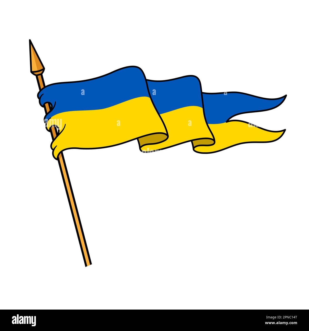 Ukrainian flag help ukraine Cut Out Stock Images & Pictures - Alamy