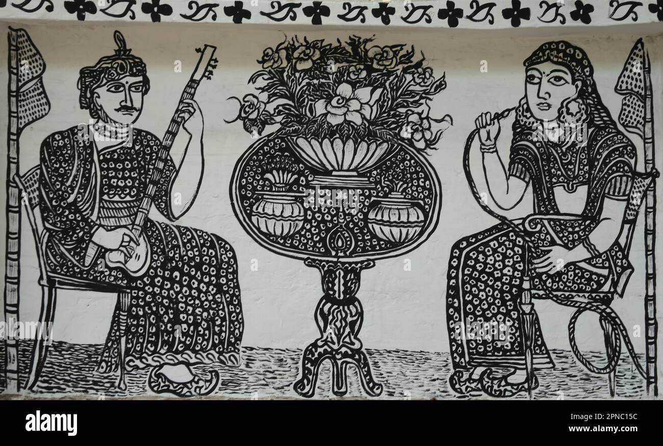 Wail art work on the eve of Pahela Boishakh (The Bangla New Year) by ...