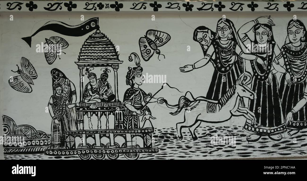 Wail art work on the eve of Pahela Boishakh (The Bangla New Year) by ...