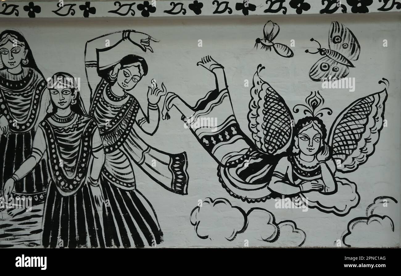 Wail art work on the eve of Pahela Boishakh (The Bangla New Year) by ...