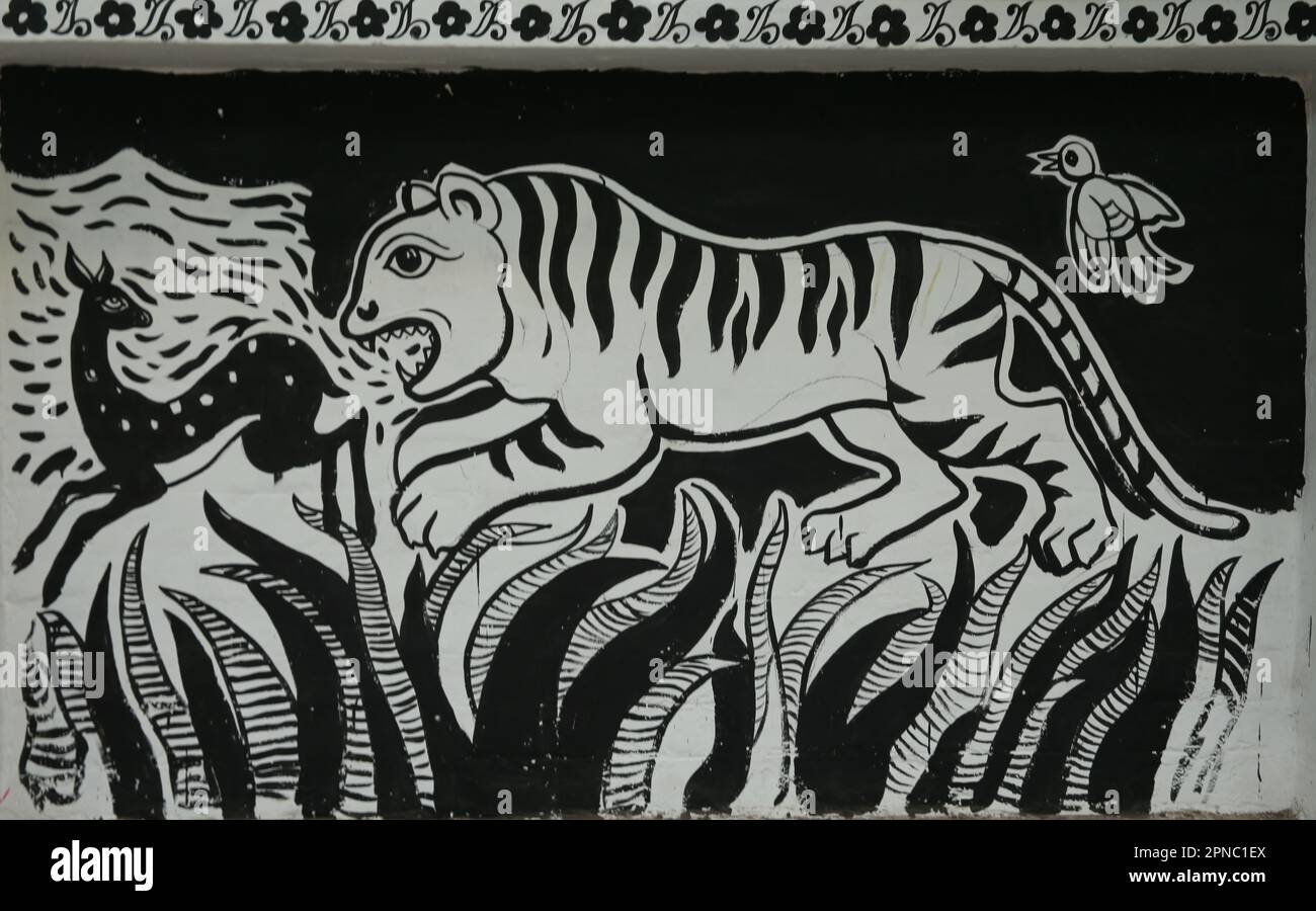 Wail art work on the eve of Pahela Boishakh (The Bangla New Year) by ...