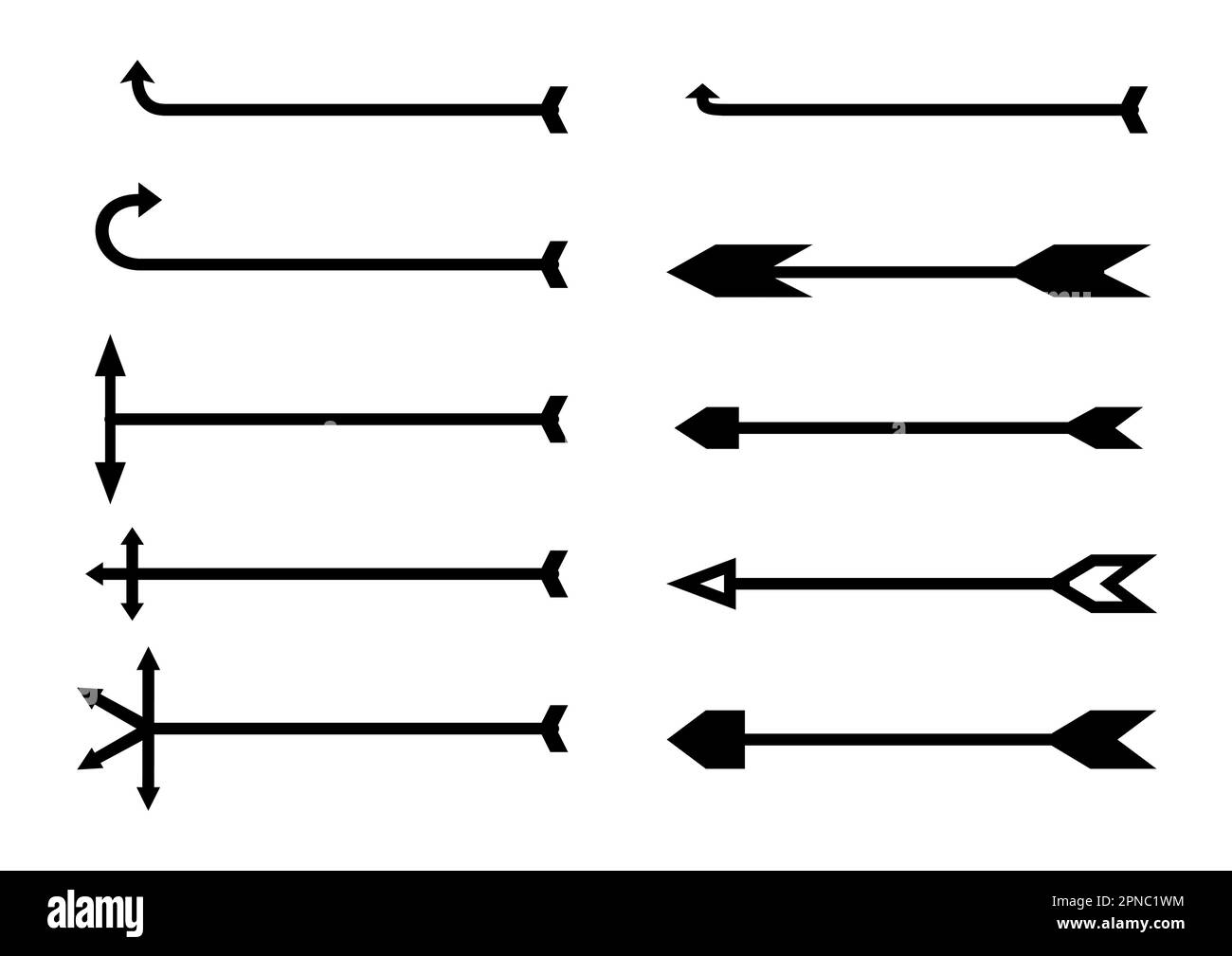 Arrowhead vector vectors Cut Out Stock Images & Pictures - Alamy