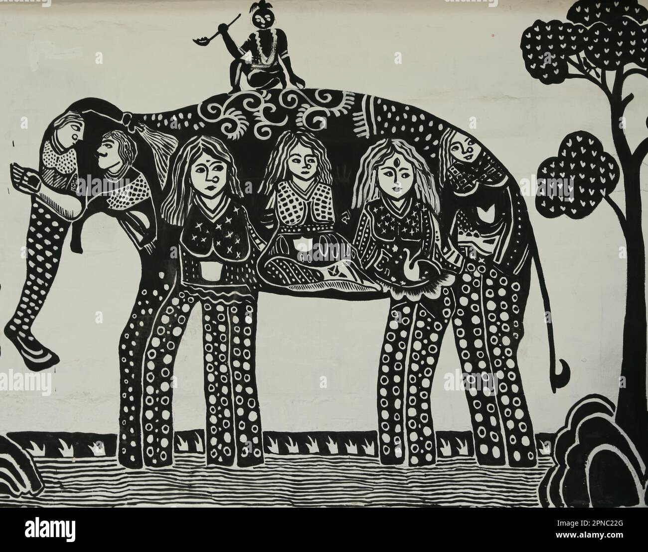 Wail art work on the eve of Pahela Boishakh (The Bangla New Year) by ...