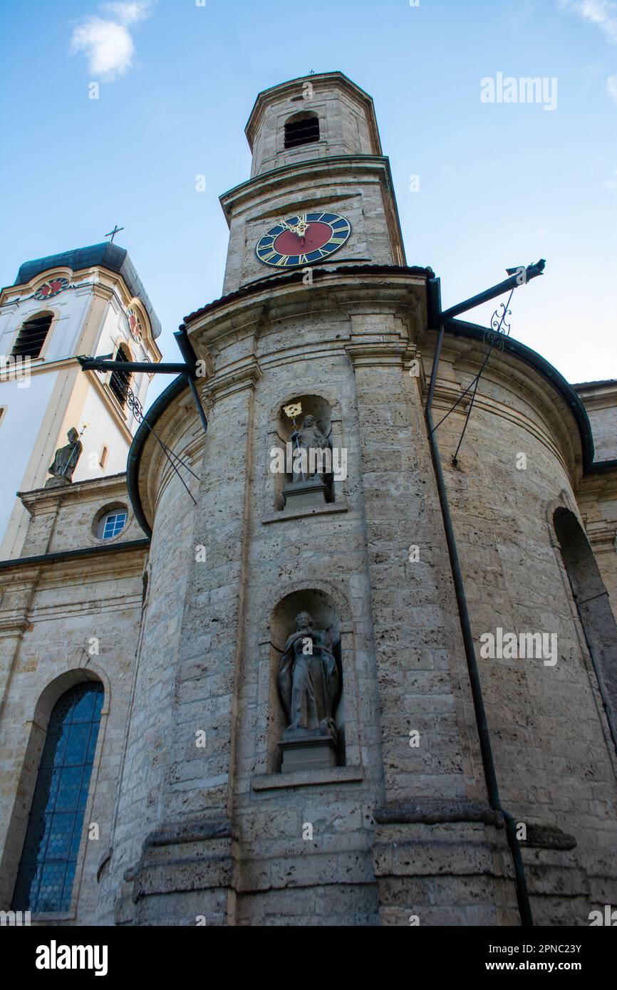 Wolfegg, Germany - april 2023: St. Katharina at Wolfegg castle from the ...