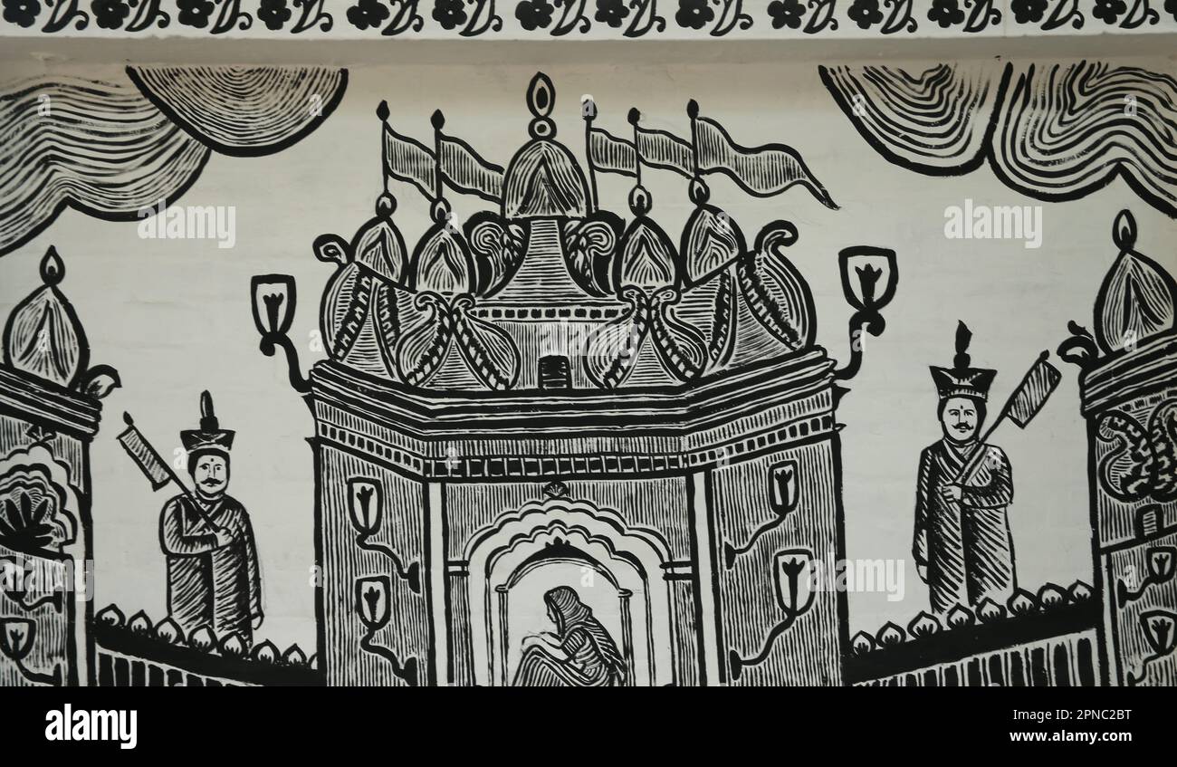 Wail art work on the eve of Pahela Boishakh (The Bangla New Year) by ...