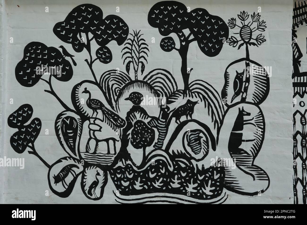 Wail art work on the eve of Pahela Boishakh (The Bangla New Year) by ...