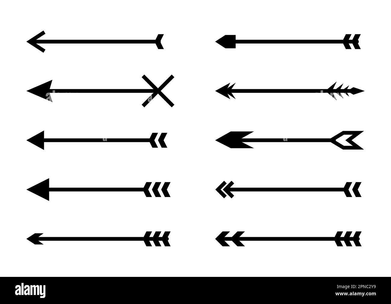Isolated Flat Design Arrow Collection Set Premium Vector Stock Vector Image & Art - Alamy