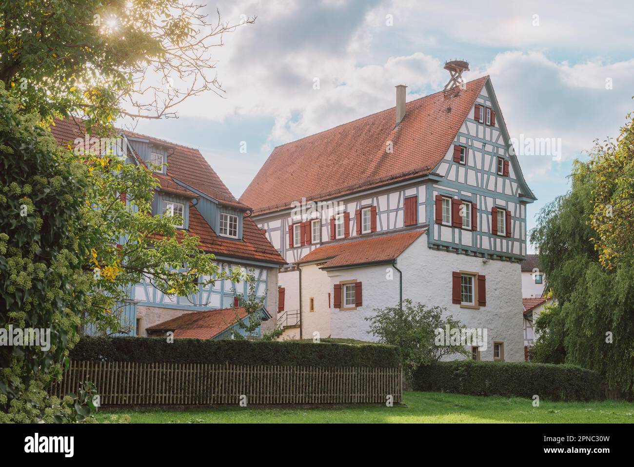 Traditional Rural House With Beautiful Exterior Facade Decor In Germany ...