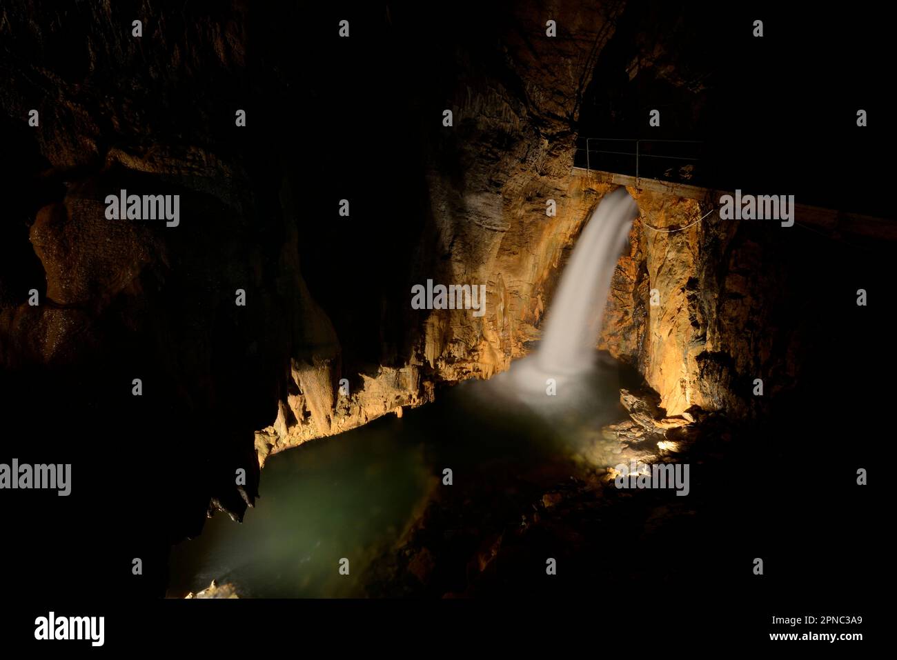 River and underground lake in the Bossea cave, was the first Italian ...