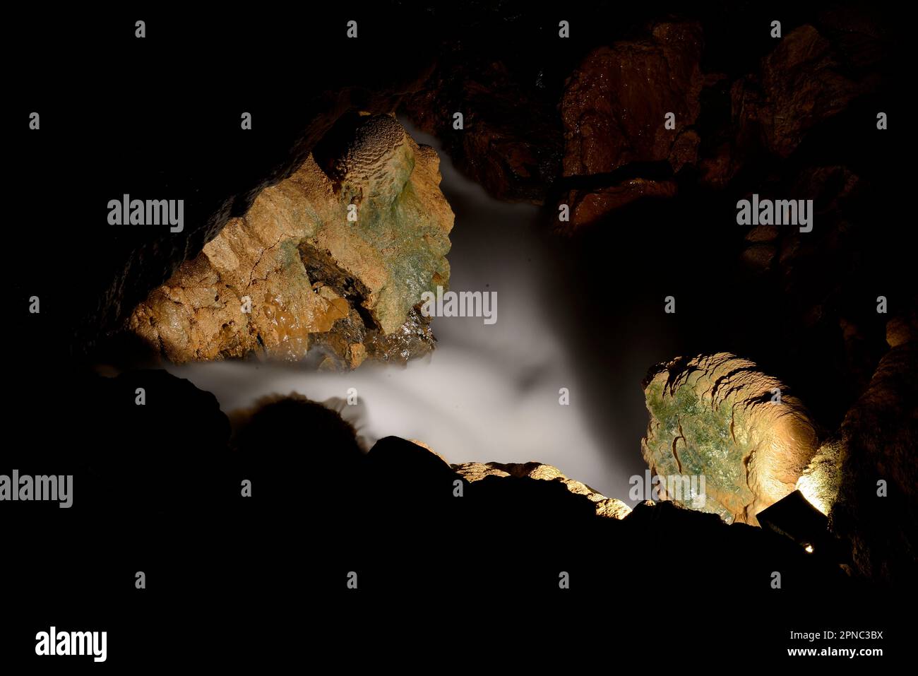 River and underground lake in the Bossea cave, was the first Italian ...