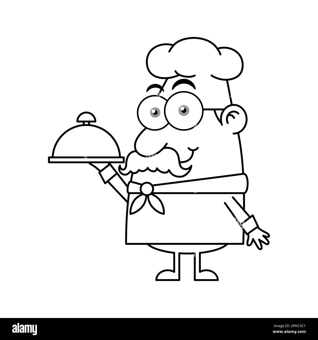 Character restaurant Black and White Stock Photos & Images - Alamy