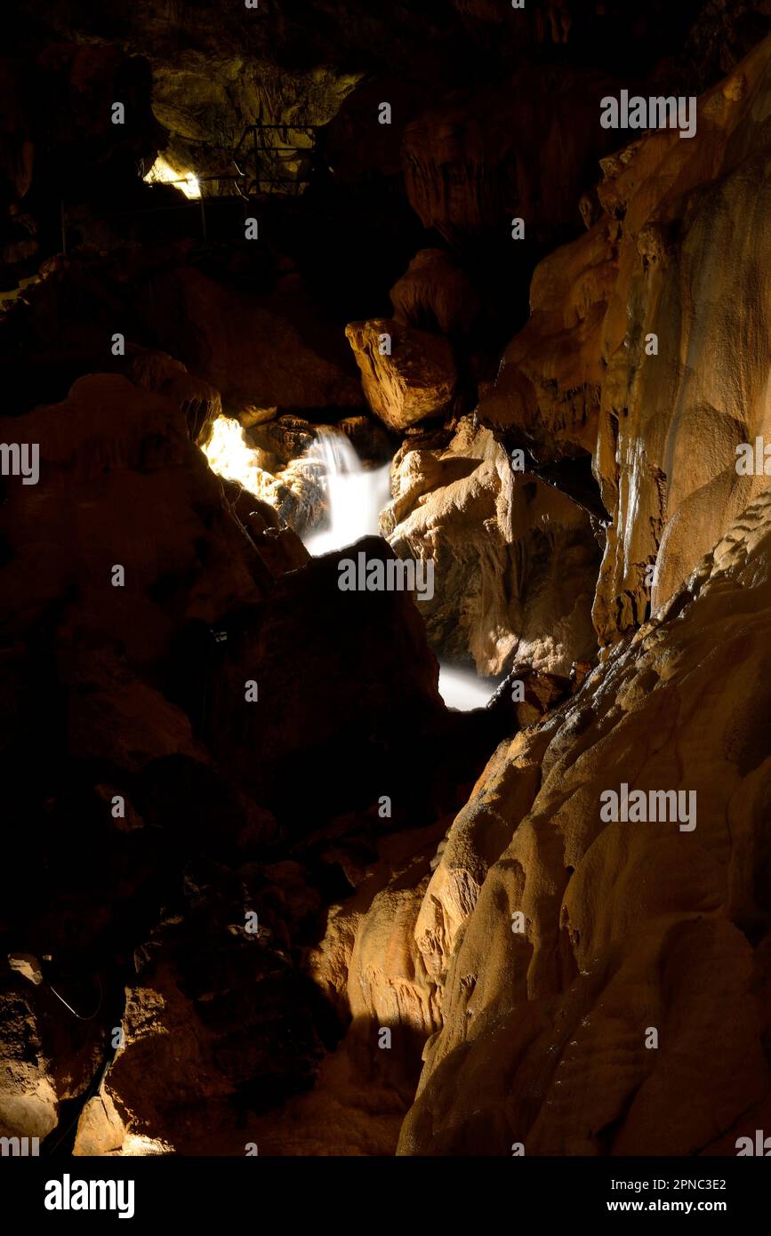 River and underground lake in the Bossea cave, was the first Italian ...