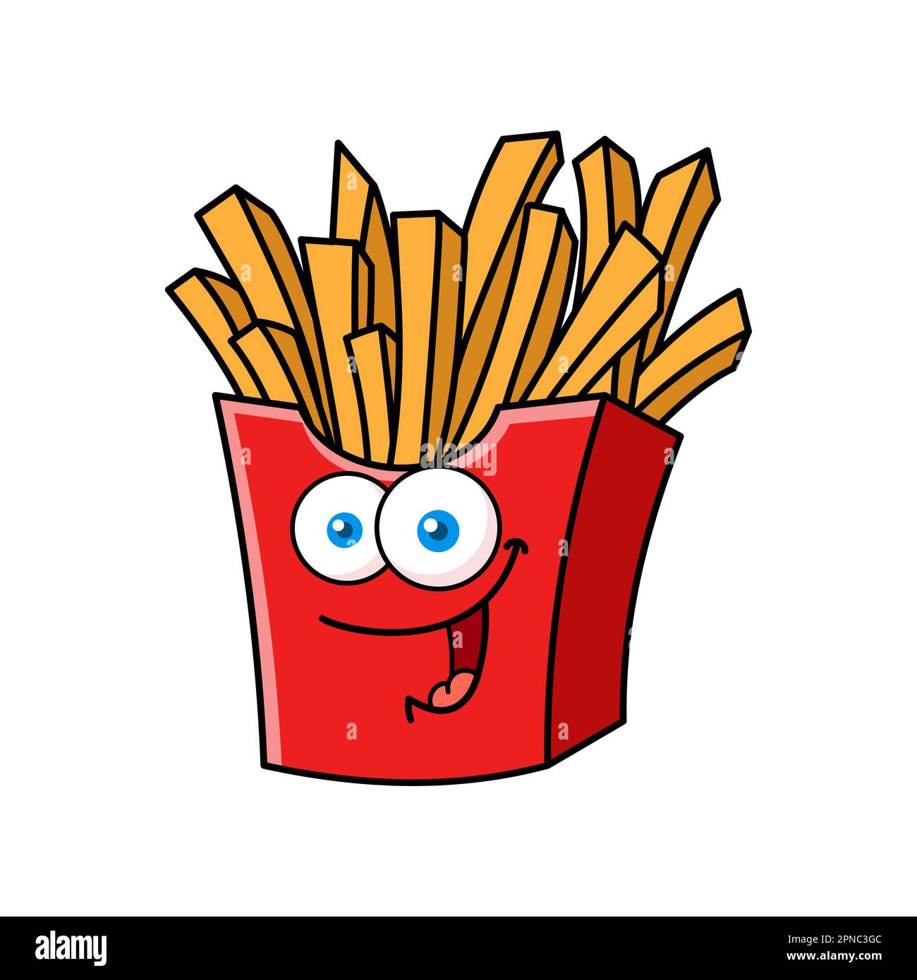 Fresh fried french fries closeup Stock Vector Images - Alamy