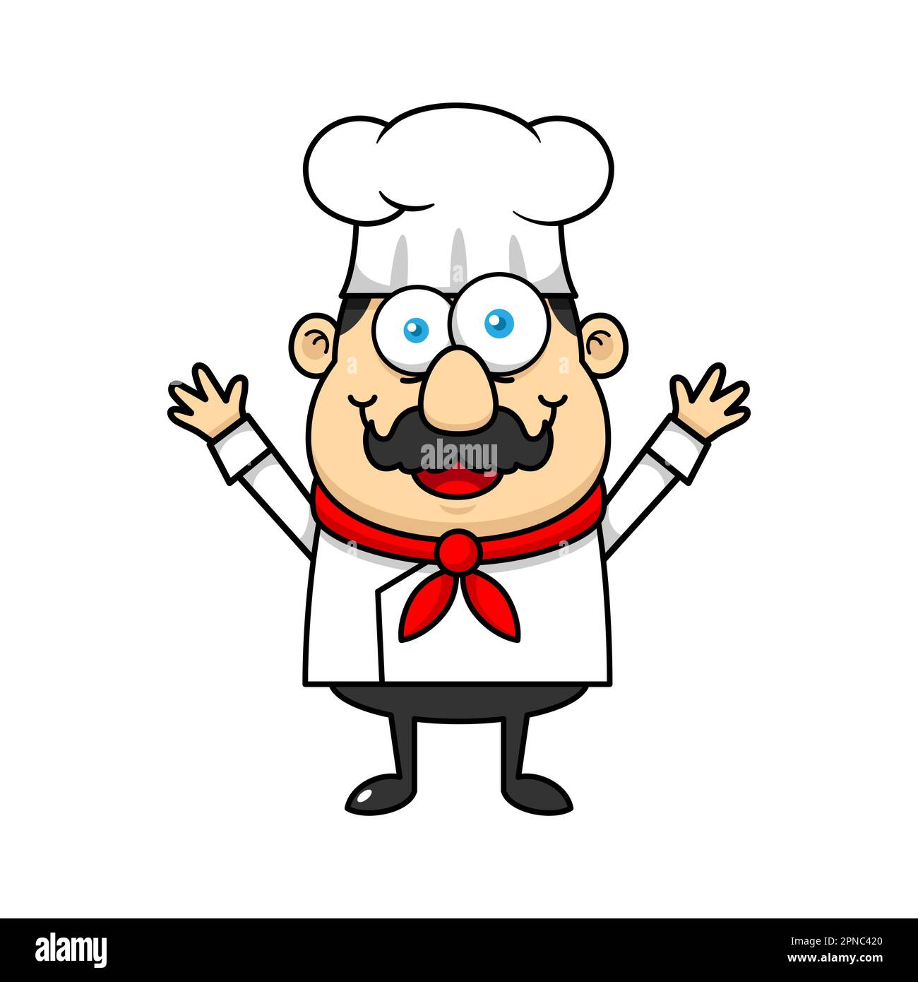 Chef Mascot Logo Cartoon Character Stock Vector Image & Art - Alamy