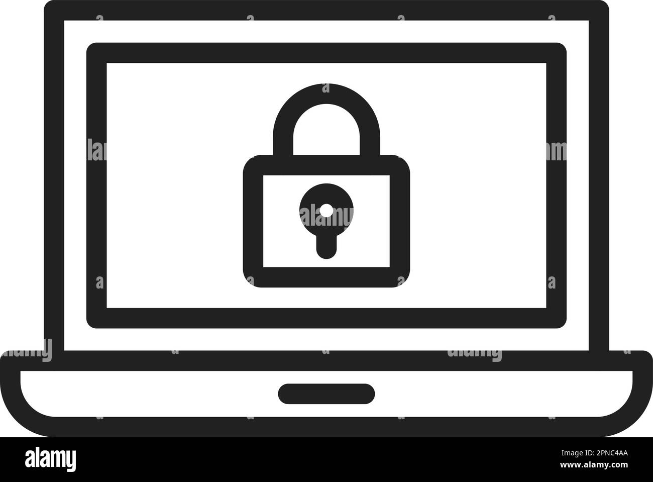 Locked System icon vector image. Suitable for mobile apps, web apps and ...