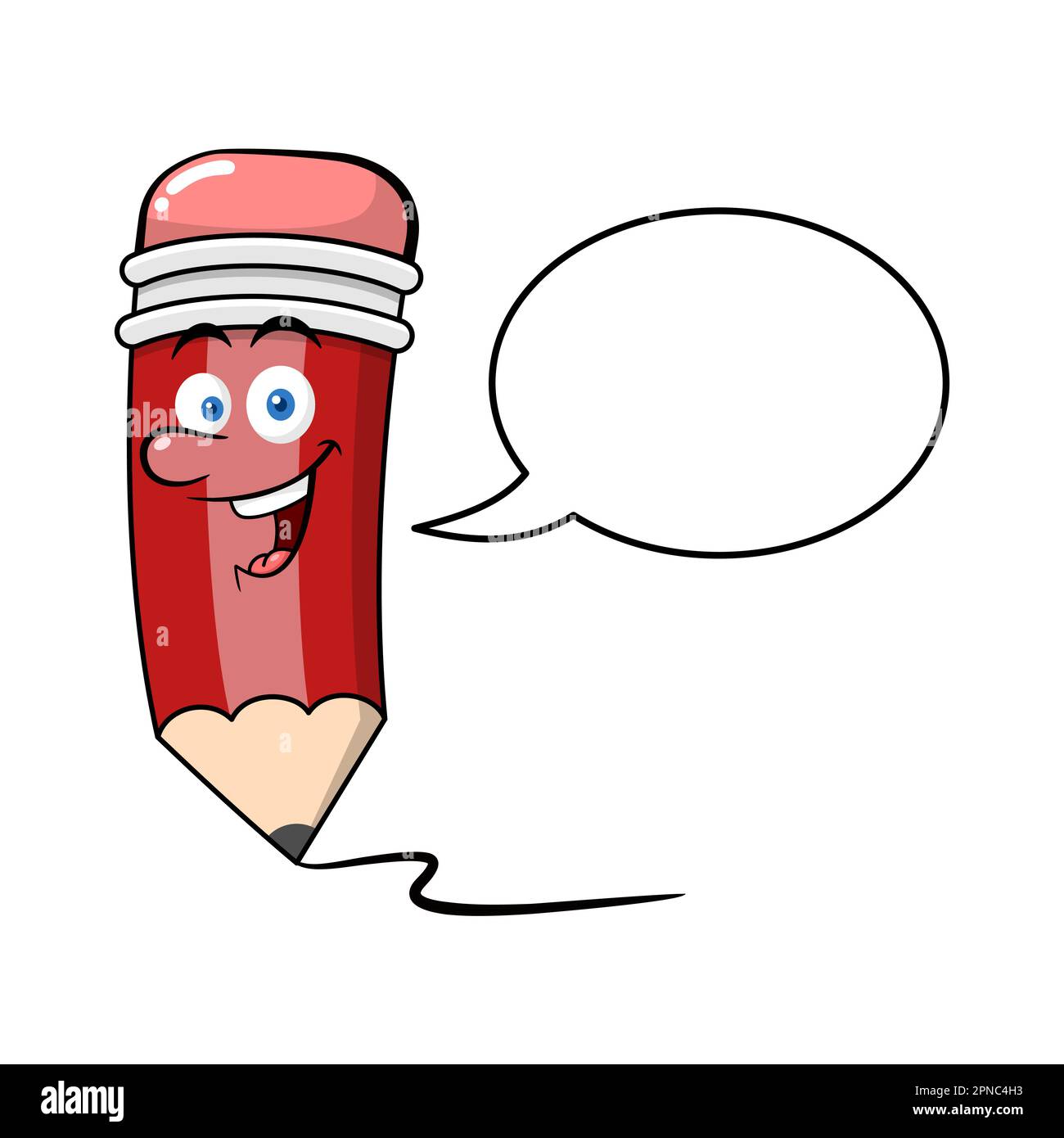 Cartoon character with speech bubble hi-res stock photography and ...