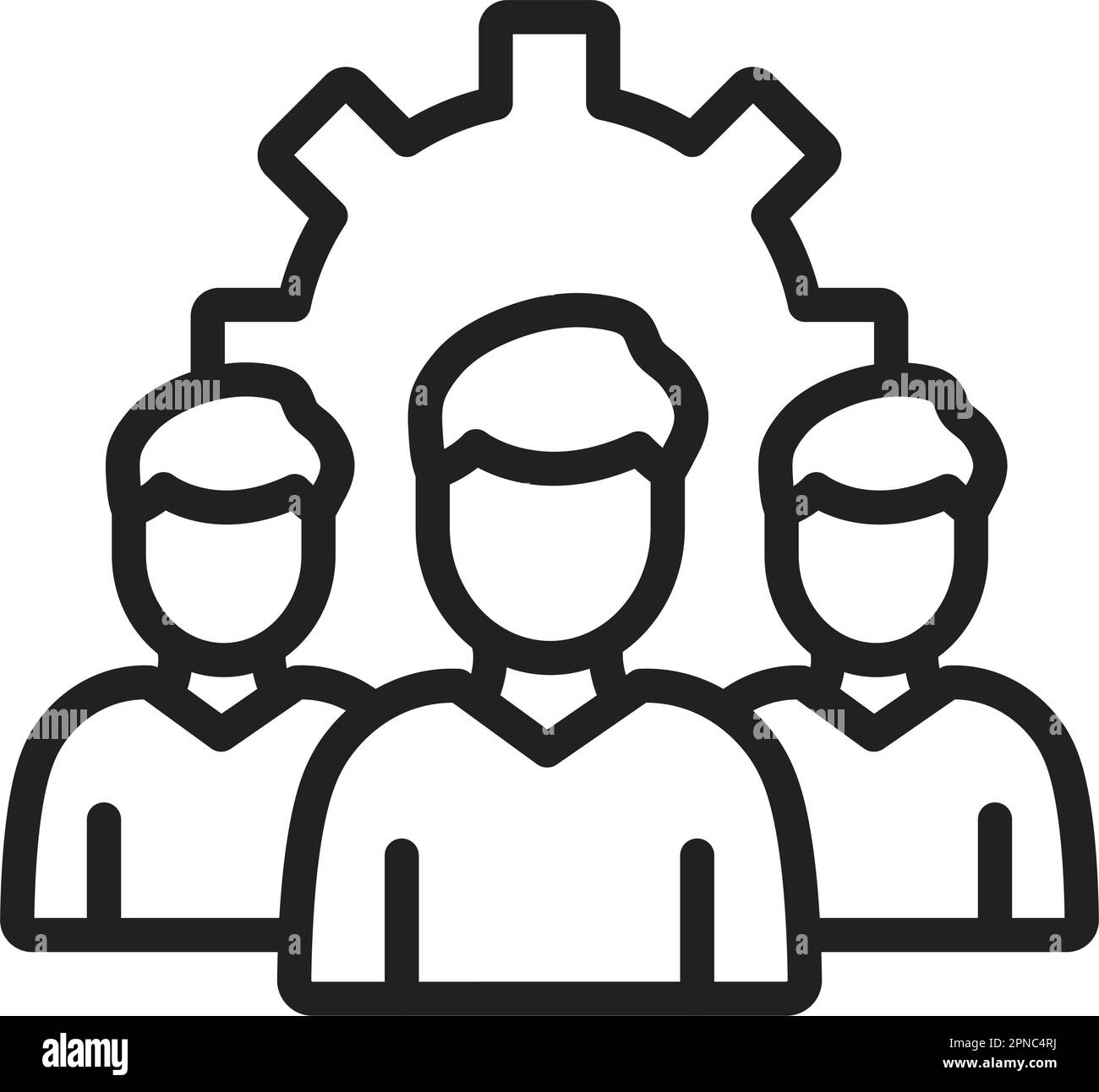 Management Team icon vector image. Suitable for mobile apps, web apps and print media Stock ...