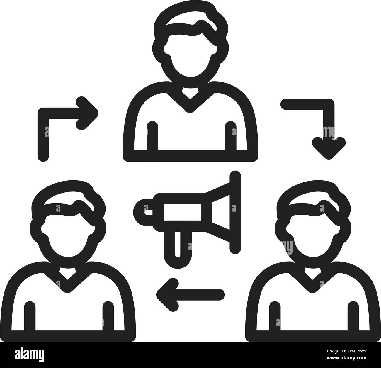 Marketing Team icon vector image. Suitable for mobile apps, web apps ...