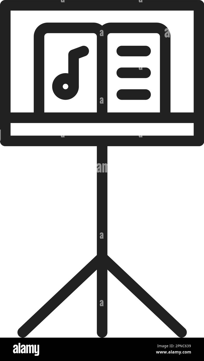 Music Stand icon vector image. Suitable for mobile apps, web apps and print media Stock Vector ...