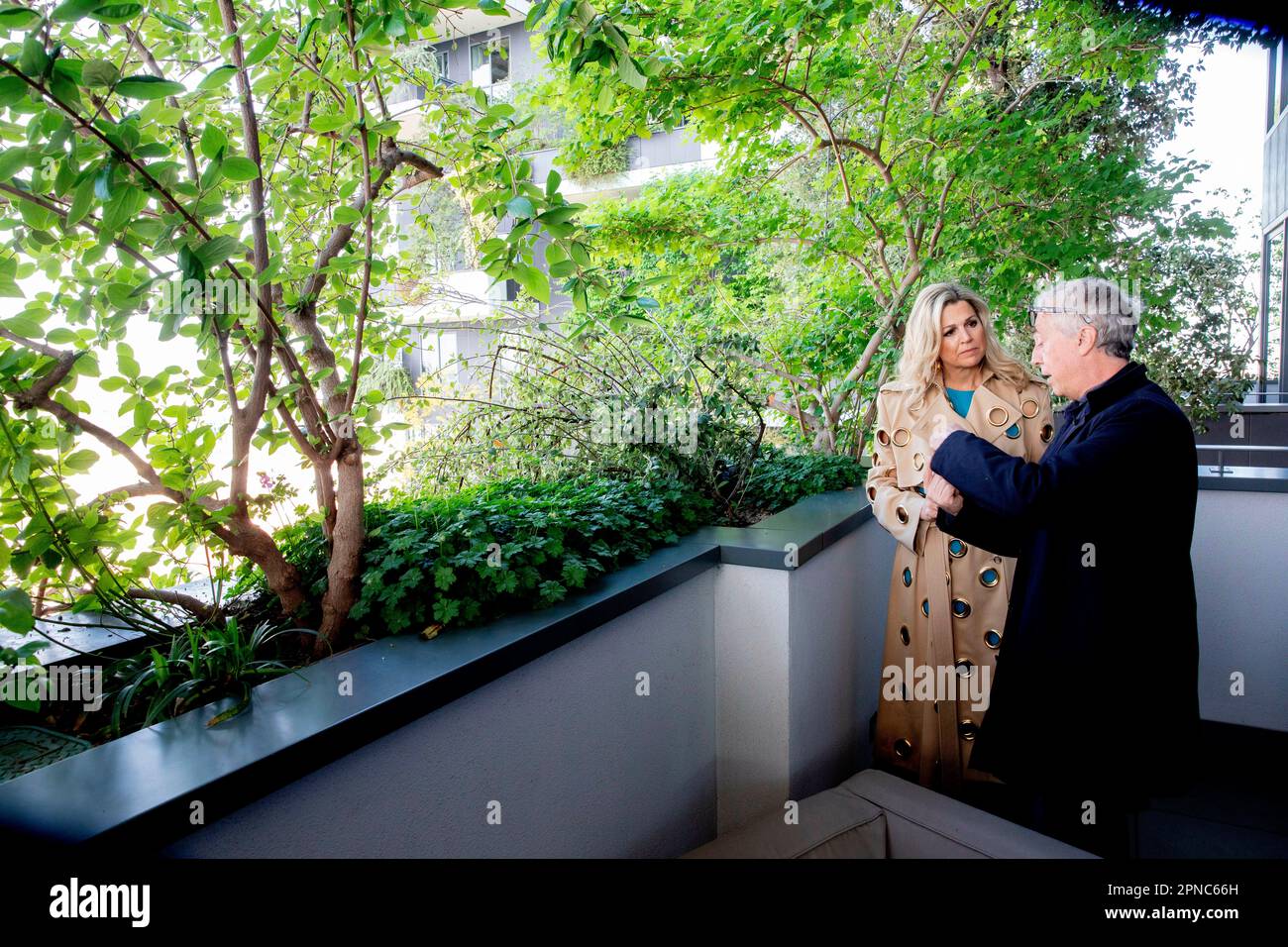 Milan, Italien. 18th Apr, 2023. Queen Maxima of The Netherlands arrives ...