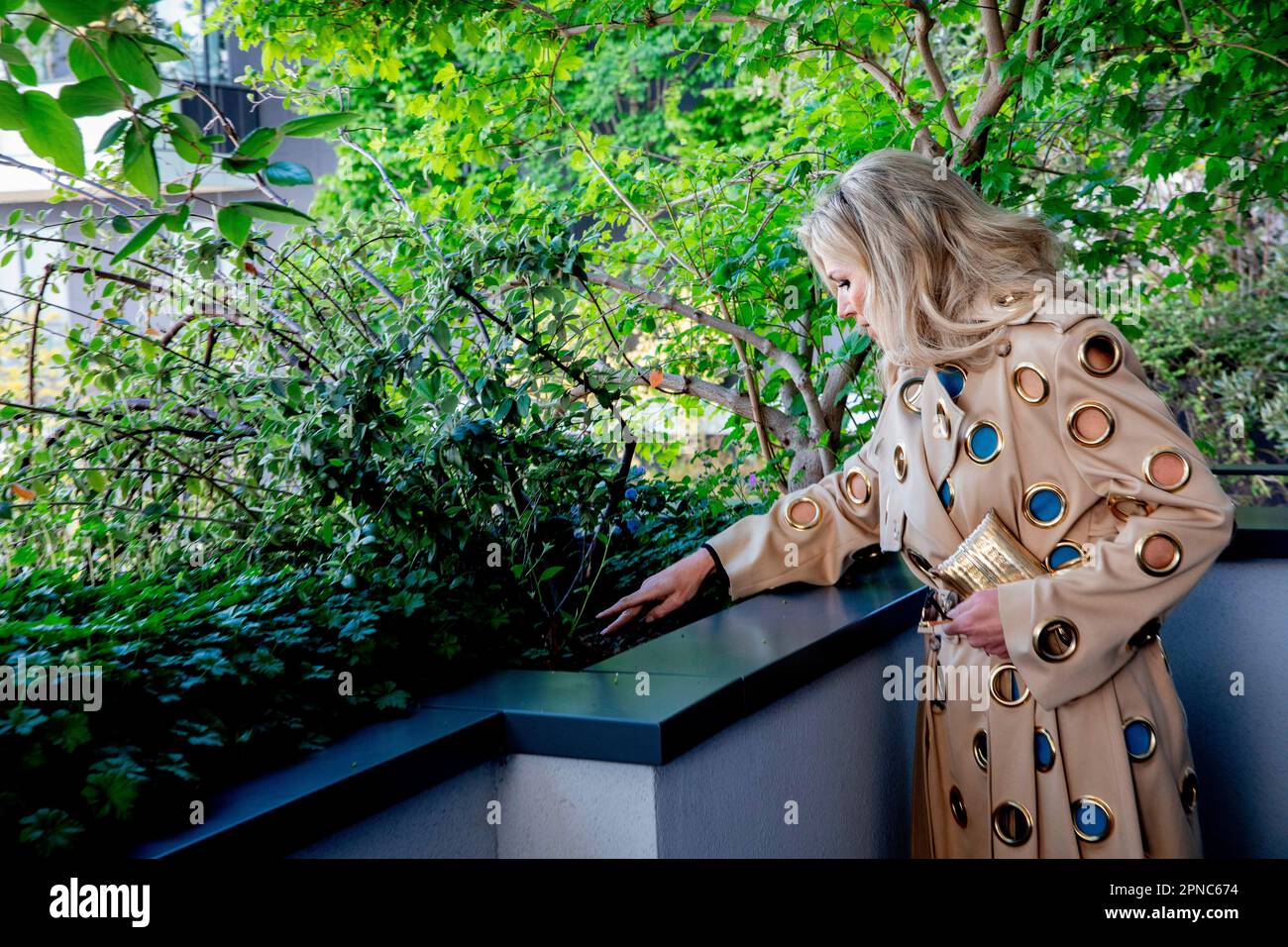 Milan, Italien. 18th Apr, 2023. Queen Maxima of The Netherlands arrives ...
