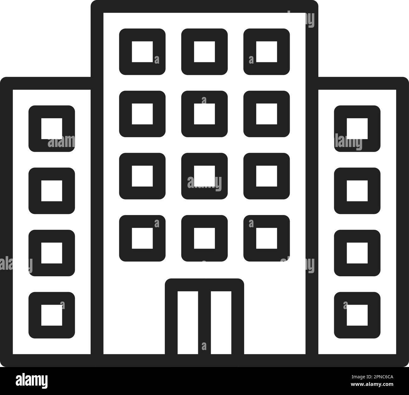 Office Building icon vector image. Suitable for mobile apps, web apps ...