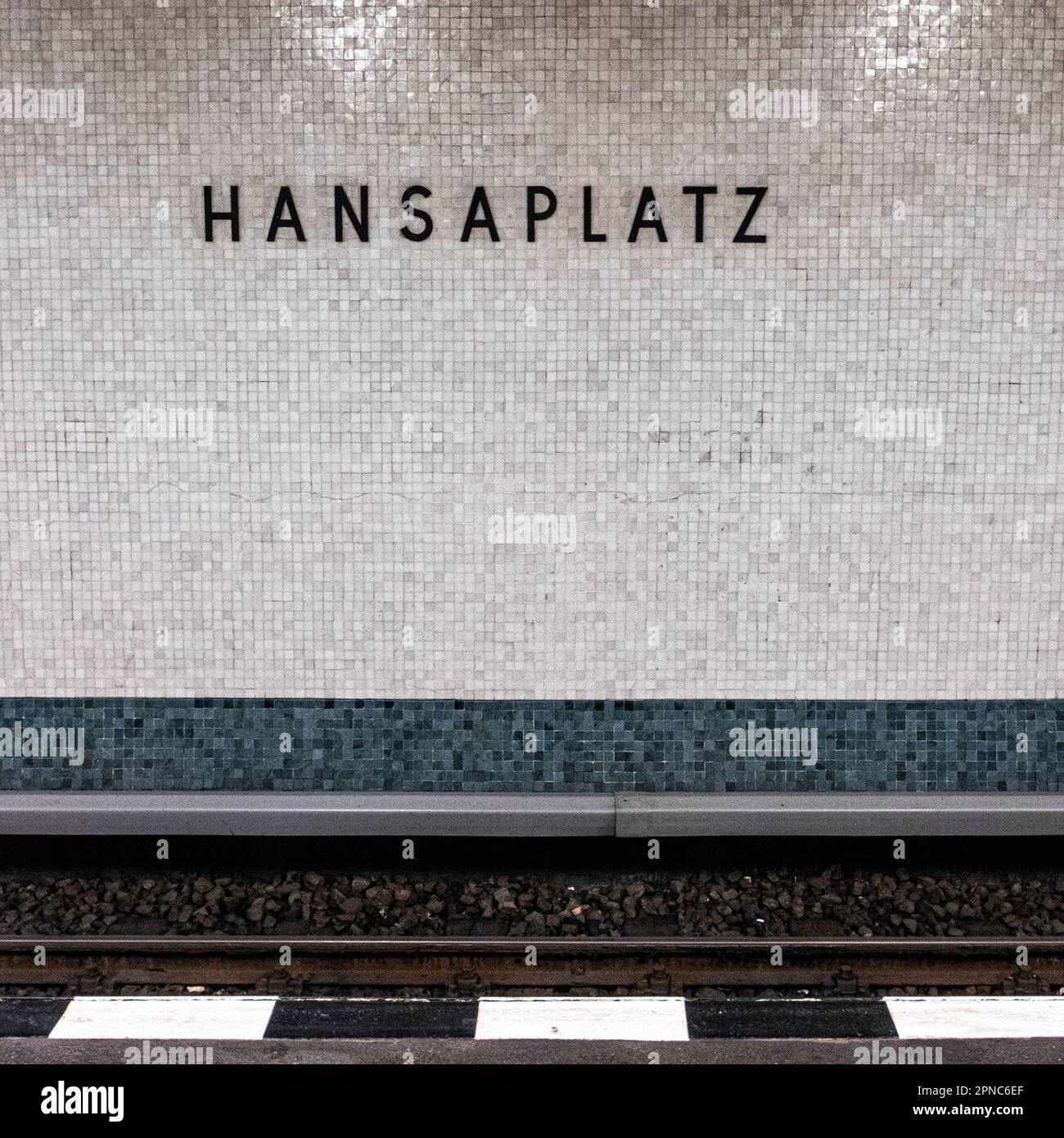 Hansaplatz U-Bahn underground railway station interior opened 1961 ...
