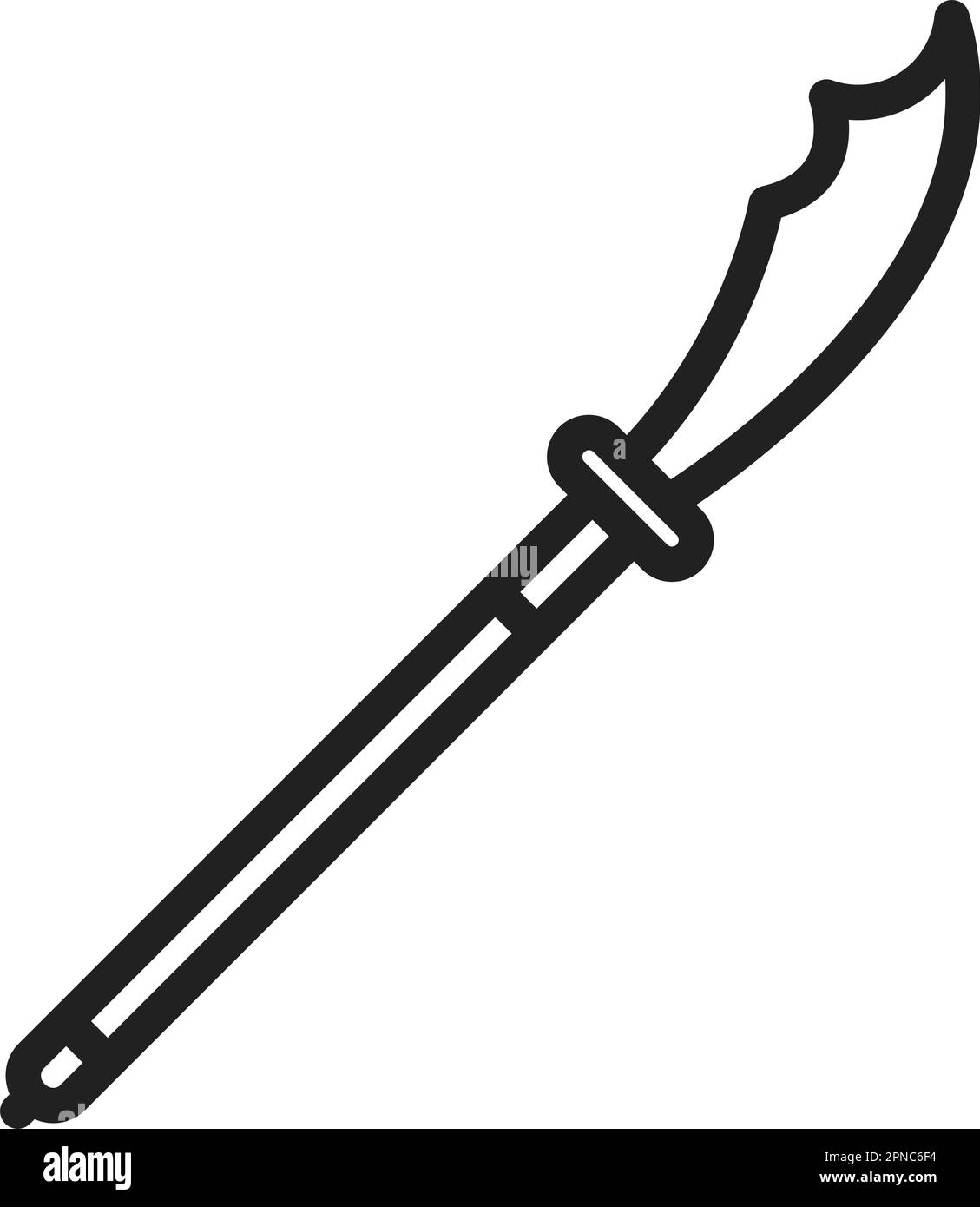 Naginata icon vector image. Suitable for mobile apps, web apps and print media Stock Vector ...