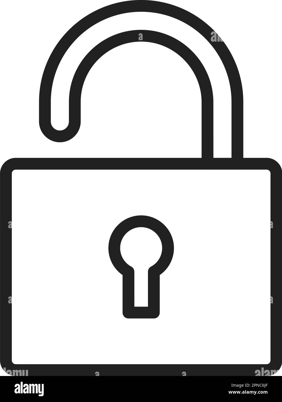 Open Lock icon vector image. Suitable for mobile apps, web apps and ...